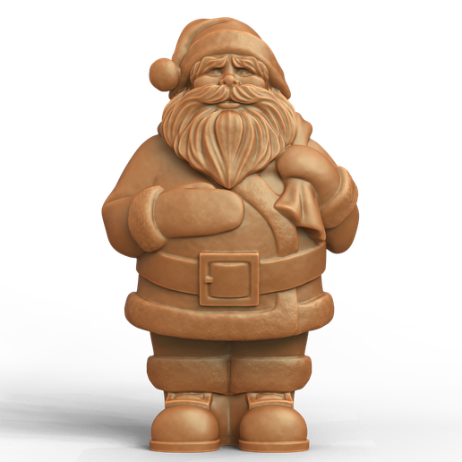 3D file 3D Model STL File for CNC Router Laser & 3D Printer 3969 Santa ...