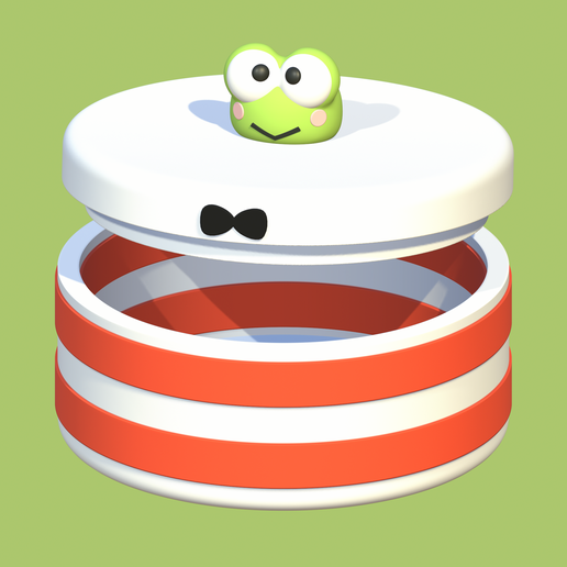STL file Keroppi sanrio box 📦 ・Model to download and 3D print・Cults