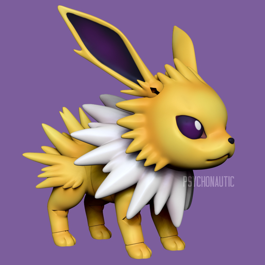 👾 Chibi Jolteon BJD・ 3D File for 3D printing・Cults