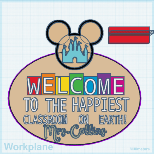 🌍 The Most magical classroom on earth sign・ STL File for 3D printing・Cults