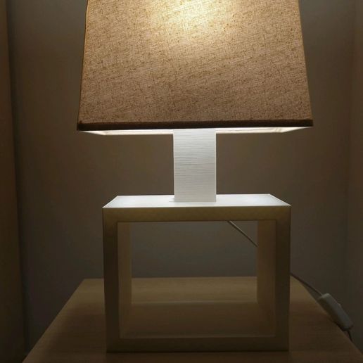 🔦 Minimal Rectangular Lamp Base – 3D Printed Structure・ STL File for 3D ...