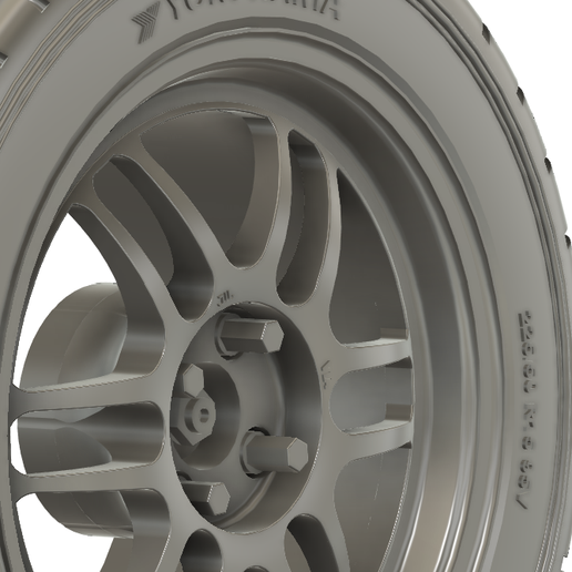 🚗 1/24 15x8 Enkei RPF1 wheels・ 3D File for 3D printing・Cults