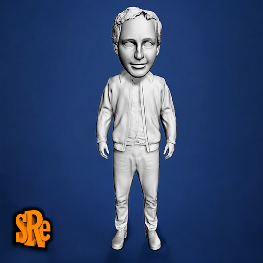 🪰 Cartoon Cabezon Ariel Staltari actor of El Eternauta・ STL File for 3D ...