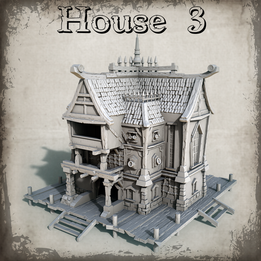 🏴‍☠️ Pirate House・ 3D File for 3D printing・Cults