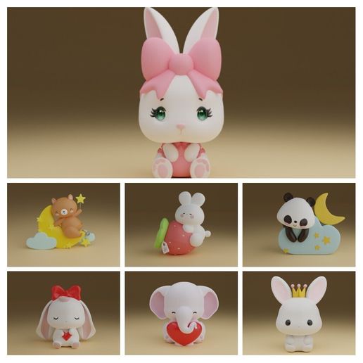 STL file Animal package 📦 ・3D print design to download・Cults