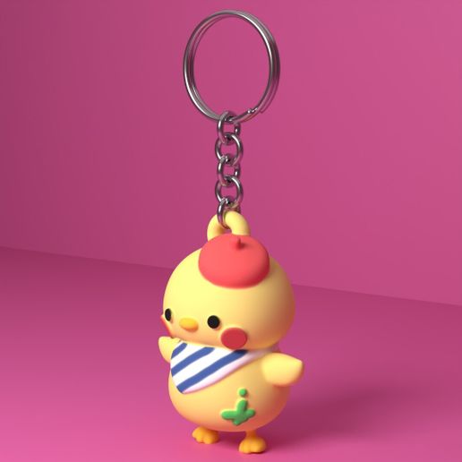 🗝️ Keychain Artsy Birb | Love and Deepspace・ STL File for 3D printing・Cults