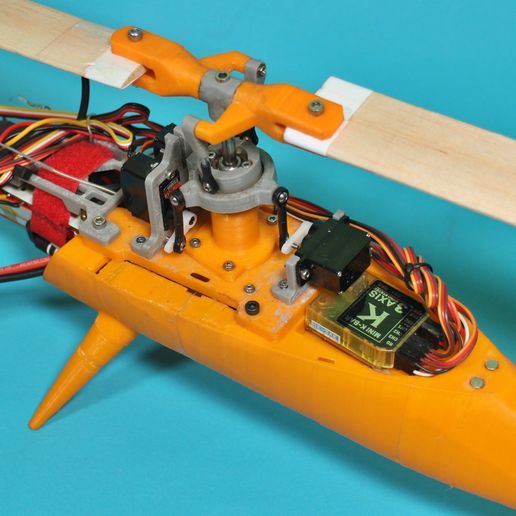 Archivo STL Fully 3d printed rc helicopter 🚁 (STEP)・Objeto para ...