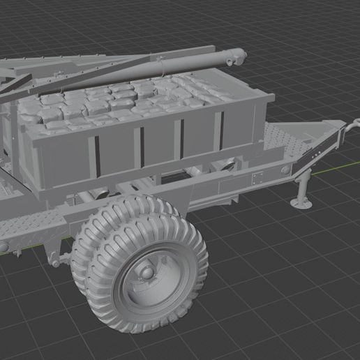 🚐 m58 mine cleaning line charge MCLIC on on m200 trailer 35 th scale ...