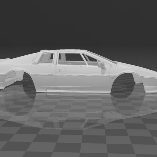 🪷 Lotus Esprit Turbo 1980 Shell Body – Divided Parts for Easy Printing ...