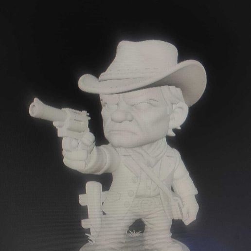 🦸 Arthur Morgan Chibi・ STL File for 3D printing・Cults