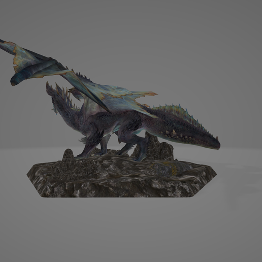 👹 MONSTER HUNTER ALATREON FIGURE・ STL File for 3D printing・Cults