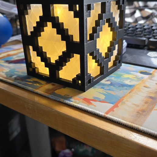 🔦 Minecraft Redstone Lamp・ STL File for 3D printing・Cults