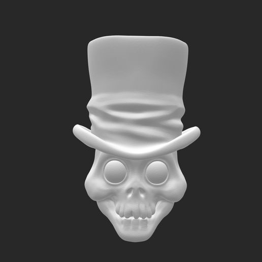 STL file Haunted Mansion Hatbox Ghost Skull 👻 ・3D print model to ...