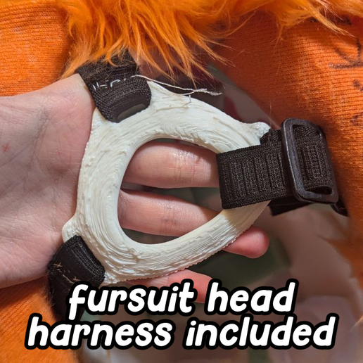 👀 Furkig RIN - Kigurumi Style fursuit head base with Printable Eyes and ...