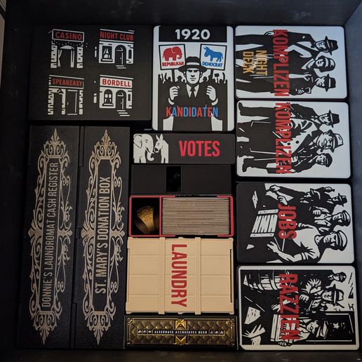 ♟ Scarface 1920 Board Game Insert (with all expansions)・ 3MF File for ...