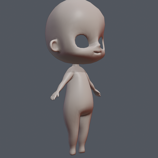 🗿 Chibi Base Mesh・ STL File for 3D printing・Cults