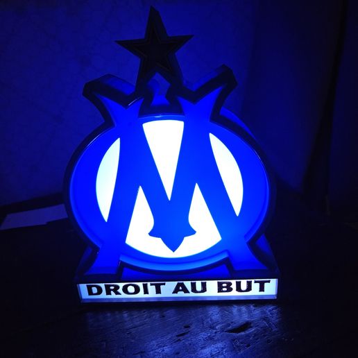🔦 OM Lamp - Olympique de Marseille・3D Print with the Anycubic kobra ...