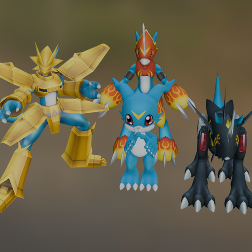 STL file VEEMON - ARMOR COLLECTION 🐉 (3MF and GCODE)・Model to download ...