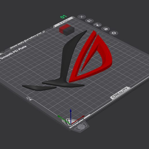 🎨 ASUS ROG Strix Logo・ STL File for 3D printing・Cults