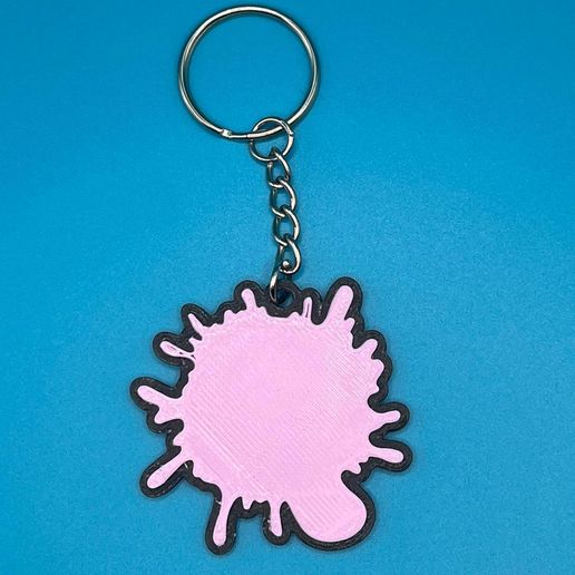 STL file Splash Effect Keyring 1 💦 ・3D print design to download・Cults