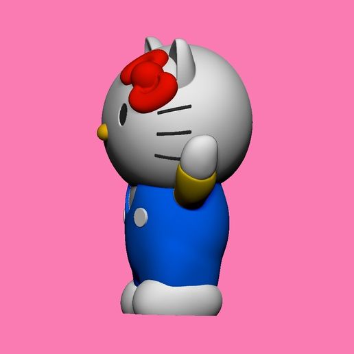👋 Hello Kitty Figure Standing Sanrio Cute・ STL File for 3D printing・Cults