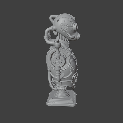🐦 Steampunk human statue・ STL File for 3D printing・Cults