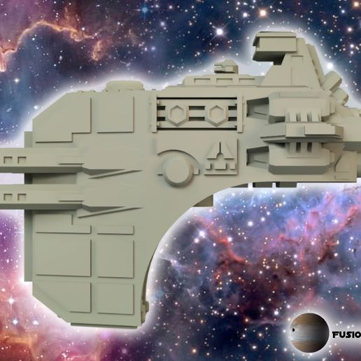 STL file SPACE DWARF GUNBOAT 🛰 ・3D printer design to download・Cults