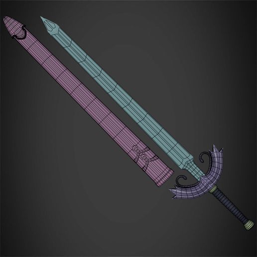 🗡️ Berserk Casca Espada y Vaina para Cosplay・Archivo STL para Impresión ...