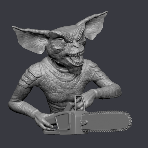 🪚 Gremlin - Stripe with chainsaw miniature・Free STL File for 3D ...