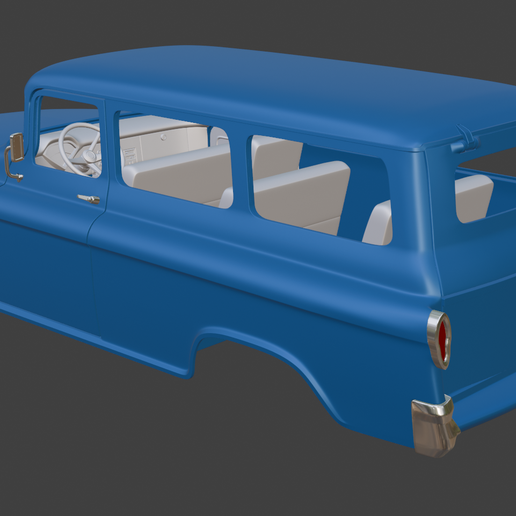 🚙 Chevrolet Suburban Cameo 1956 RC body 1/10 2 in 1・ 3D File for 3D ...