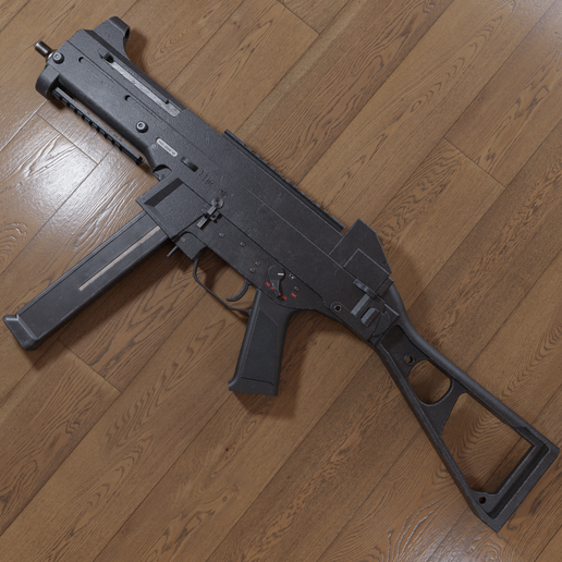 🦸 Heckler & Koch UMP 45 SMG (PropGun) 1/1 Size・ STL File for 3D ...