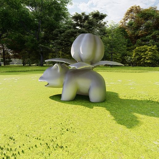 OBJ file Ivysaur 🐉 ・Model to download and 3D print・Cults