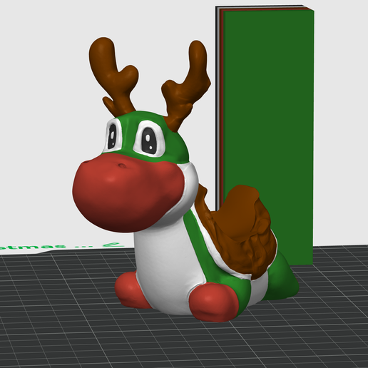 Archivo STL Santa Mario and Rudolph Yoshi - 3D print STL and multicolor ...