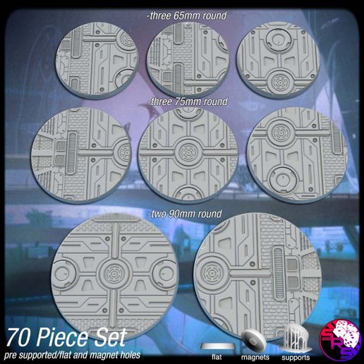 3D file Futuristic Bases (Expansion) 👽 ・3D print design to download・Cults