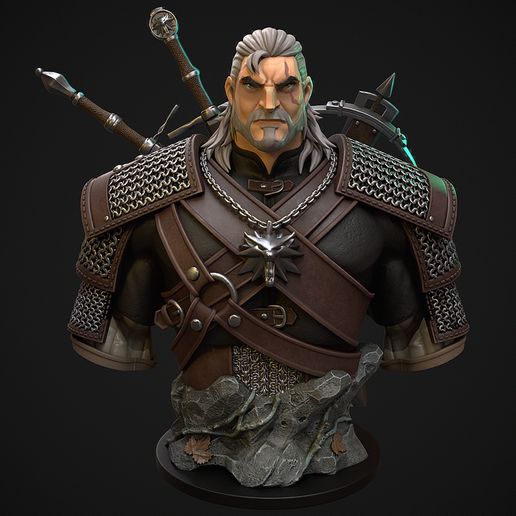 🎮 Geralt The Witcher・ STL File for 3D printing・Cults