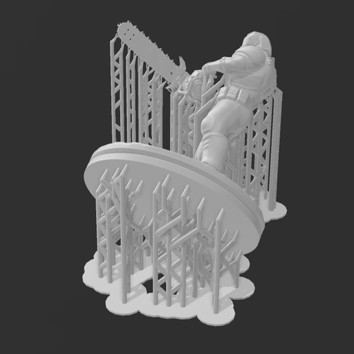 🪚 DOOM Marine Classic Miniature with Chainsaw (Presupported)・ STL File ...