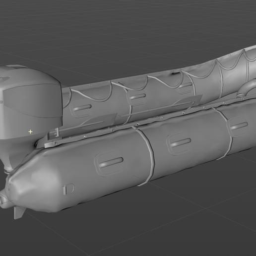 🛥️ American Combat Rubber Boat (CRRC) 3D Model Material・ OBJ File for ...
