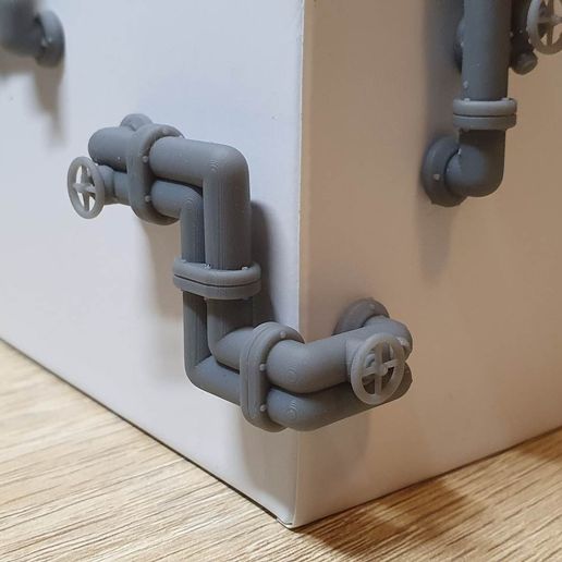 🔨 CORNER PIPES 01・ 3D File for ・Cults