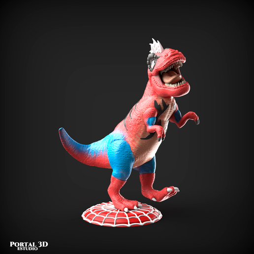 Archivo STL Spiderman - T-rex 🦸‍♂️ ・Objeto de impresión 3D para ...