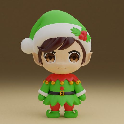 STL file Quirky elf Christmas figure 🧝 ・3D print design to download・Cults