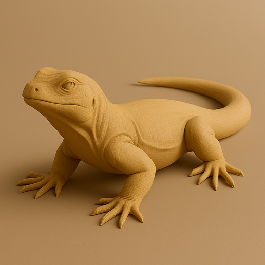 🦎 Realistic Lizard 3D Model | Reptile Figurine STL・ STL File for 3D ...