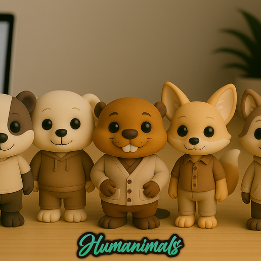 🦫 Woodland Humanimals Bundle - Humanimals Collection・ 3D File for 3D ...