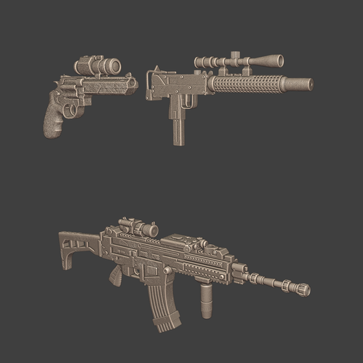🔫 Pack of Guns – 3D Printable Weapon Collection・ STL File for 3D ...