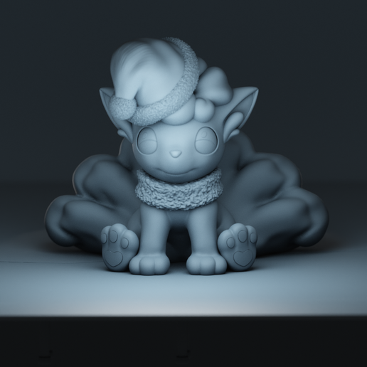 🎄 VULPIX NAVIDAD MUÑECO DE NIEVE FANART ALOLAN・Archivo STL para ・Cults