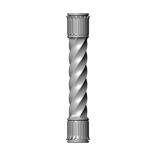 Archivo STL Twisted leaf scroll moroccan arabic islamic pillar column ...