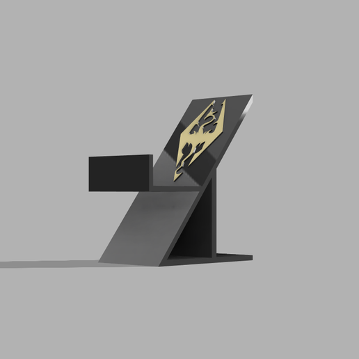 📞 Skyrim Display Stand – Controller & Phone Holder・ STL File for 3D ...