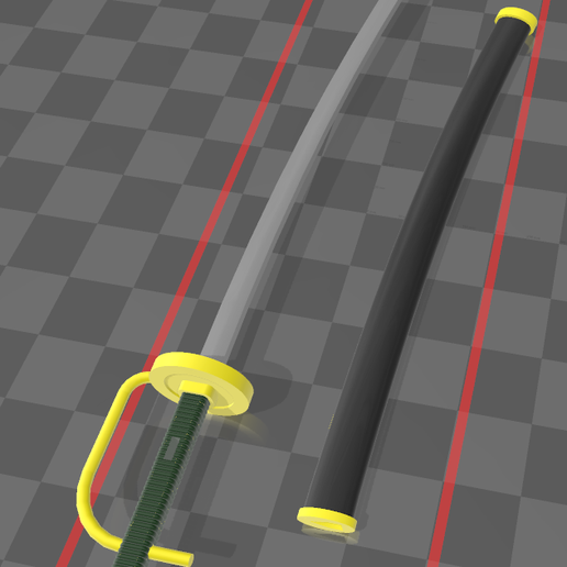 🗡️ Gryphon Shanks sword (One Piece)・ STL File for 3D printing・Cults