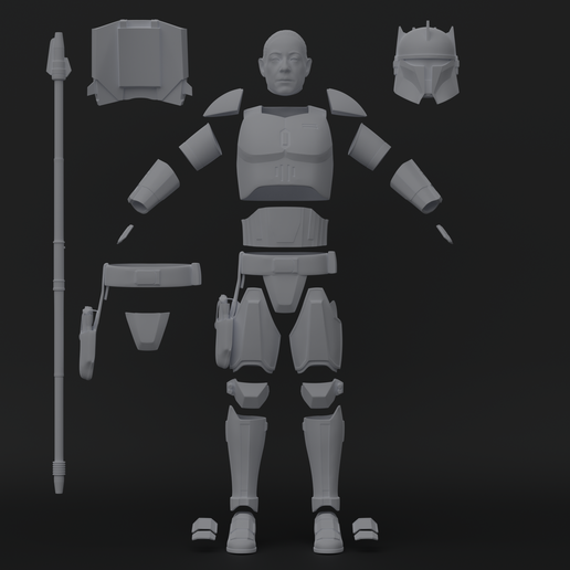 ⭐ Moff Gideon armor - One12 - STL files 3D print model・ STL File for 3D ...