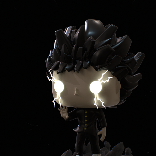 🦸 Mob Psycho Funko Pop Custom・ STL File for 3D printing・Cults