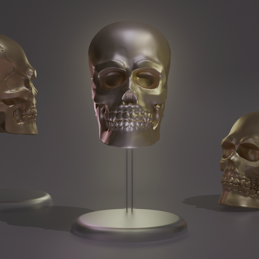 💀 Skull classic/skull regular・ STL File for 3D printing・Cults